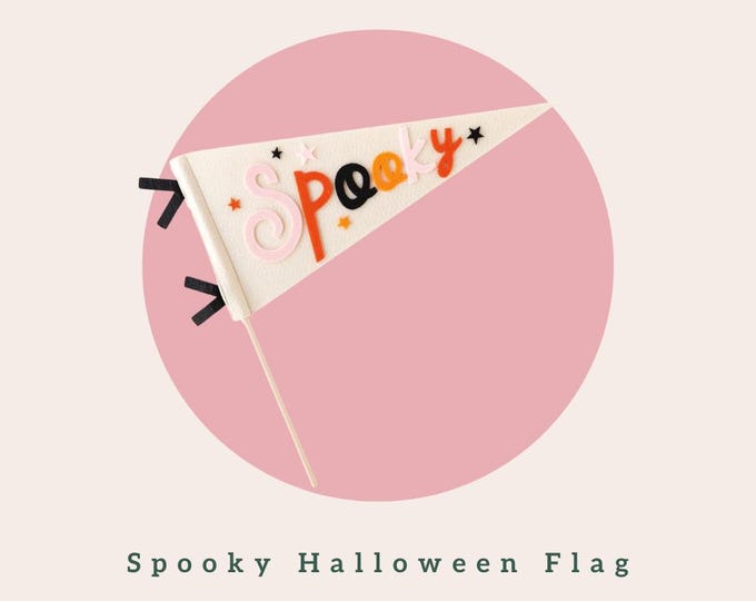 Spooky Party Pennant | Halloween Pennant | Spooky Party Decor | Spooky ...