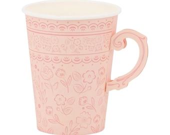 Pink Toile Paper Charger Plates | Pink Tea Party Bridal Shower, Tea ...