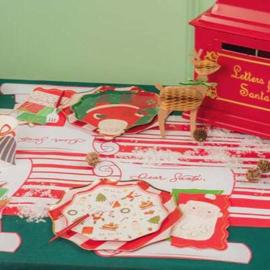 Dear Santa Christmas Paper Placemats – Scroll Shape (set of 12) - Etsy