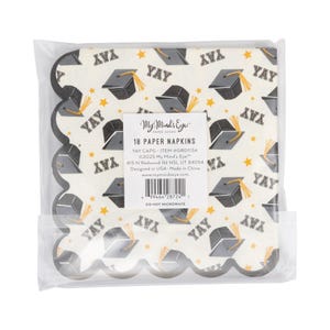 Yay Graduation Cap Pattern Paper Napkin, 18ct | Graduation Party ...