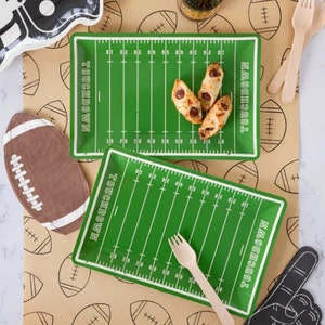 End Zone Eats Football Field Plates (set of 8) - Perfect Tailgate Party ...