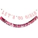Let's Go Girls Bachelorette Banner: Pink Fringe, Disco Cowgirl Party - Etsy