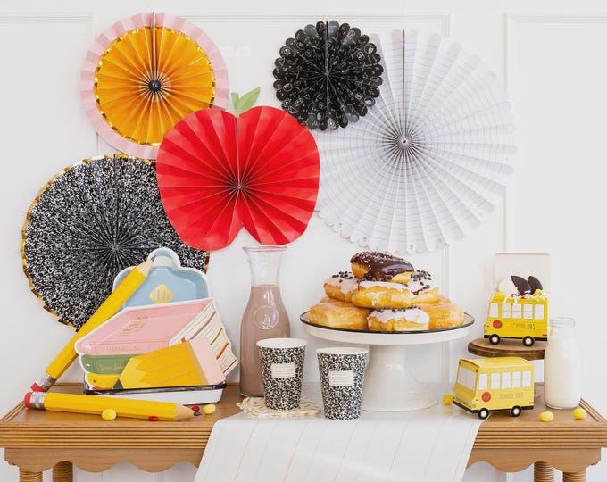 Back to School Fan Set | Back to School Party Supplies, School Party ...