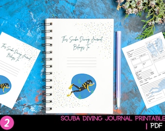 Dive Log Pages Printable File, Scuba Dive Log Book Pages, PADI Dive Log ...
