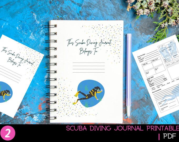 Dive Log Pages Printable File, Scuba Dive Log Book Pages, PADI Dive Log ...