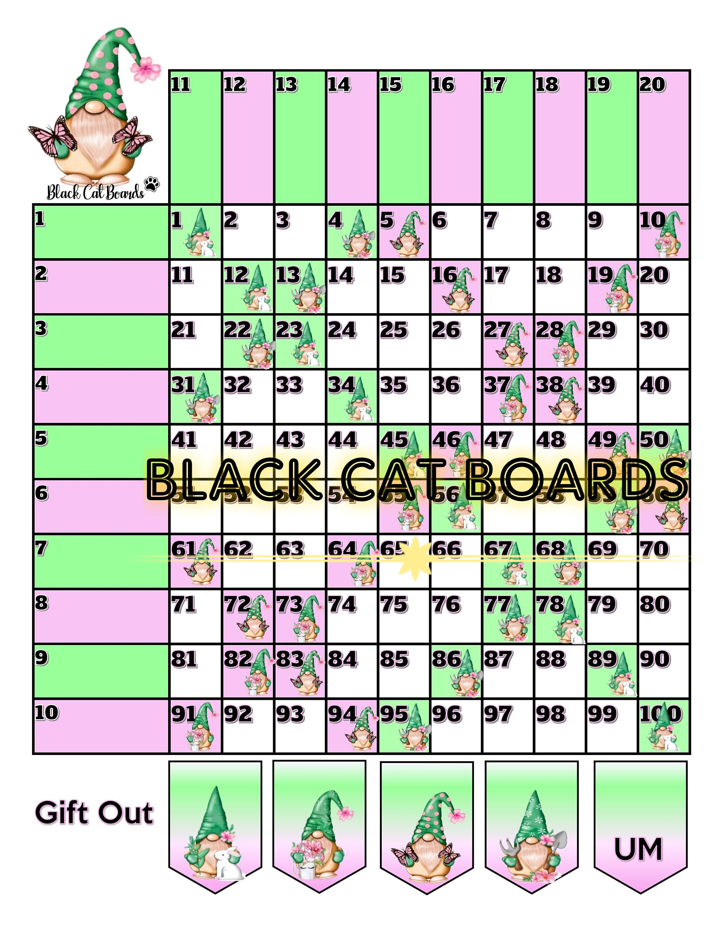Spring Garden Gnomes 100 Ball Grid - Etsy