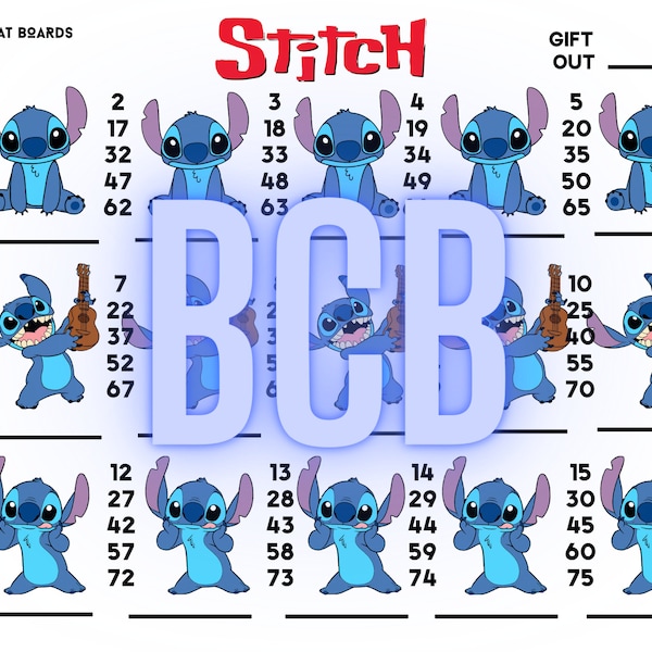 Stitch Bingo - Etsy