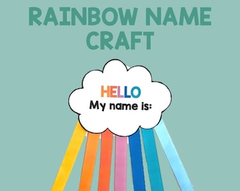 Glue Bottle Name Craft Activity Back to School | Preschool Name Craft ...