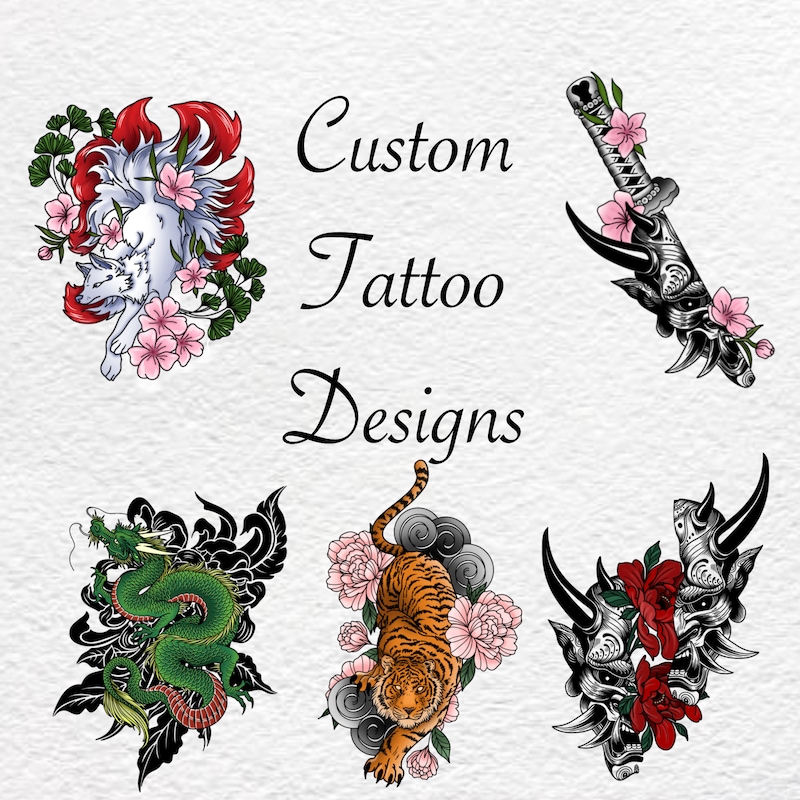 Custom Trad Tattoo Design - Etsy