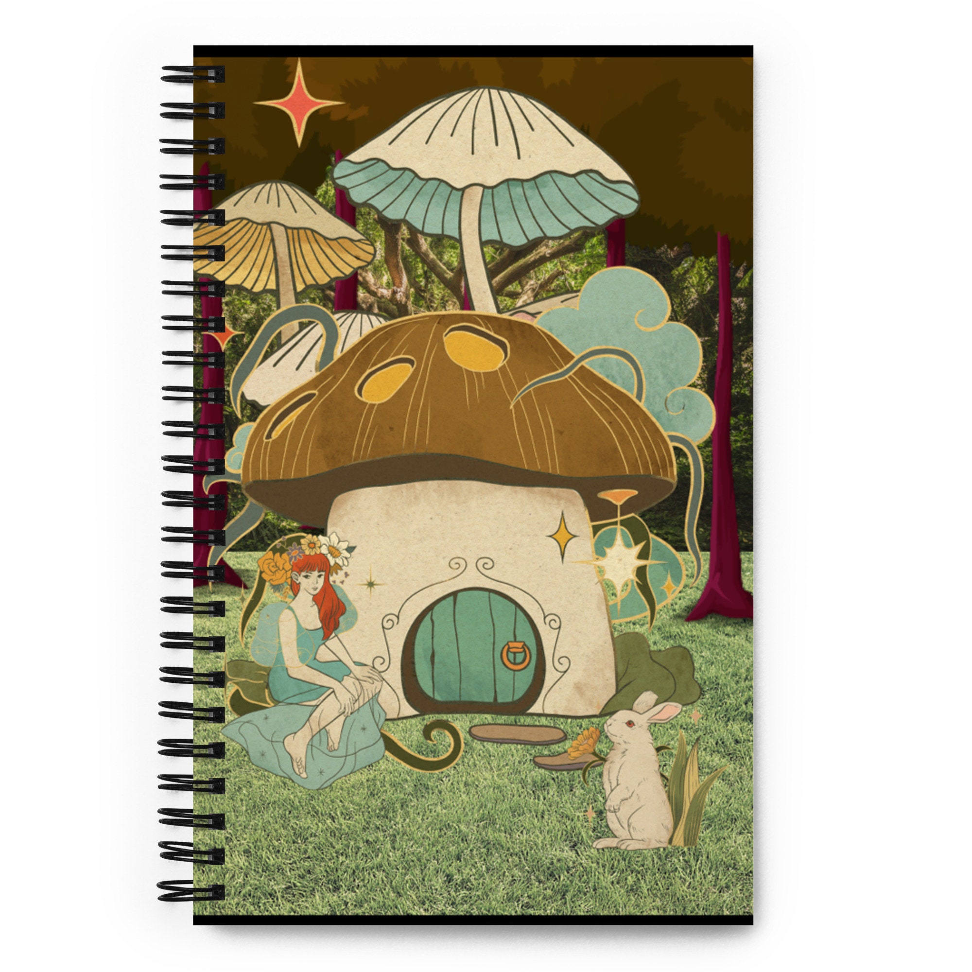 Cottagecore Spiral Notebook Fairycore House - Etsy