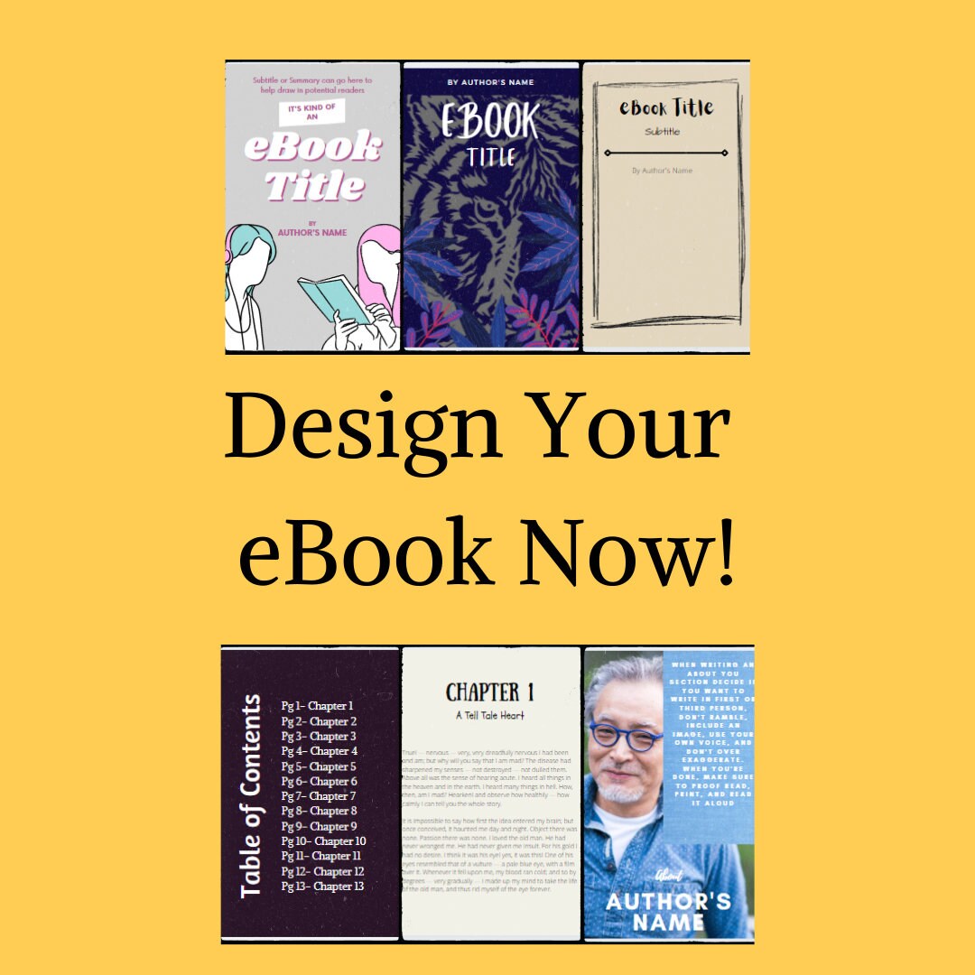 Ebook Template for Canva Ebook Covers About Pages and More - Etsy