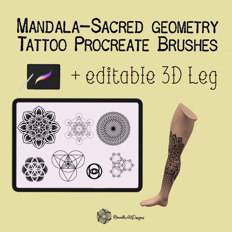 Leg Tattoo Stencils - Etsy