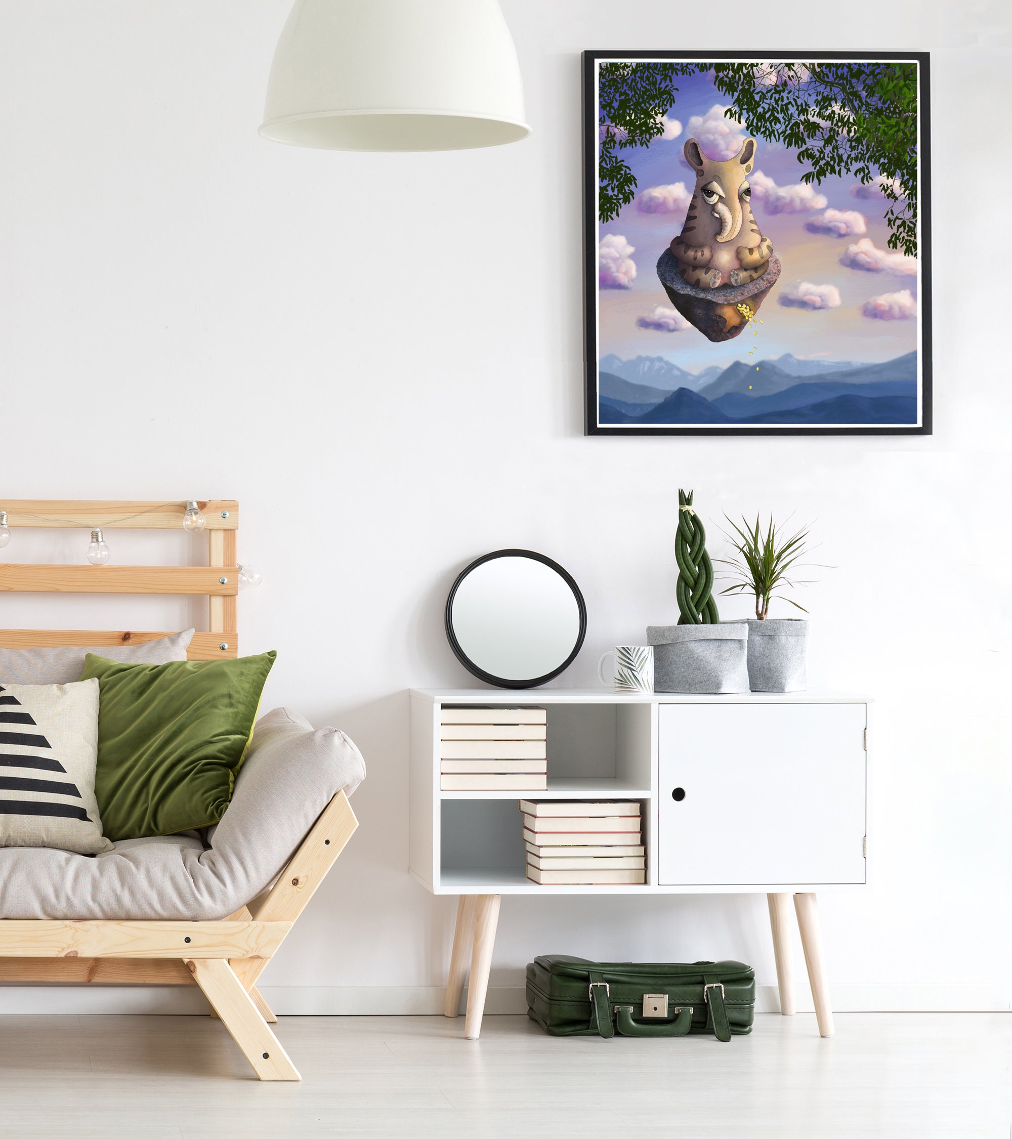 Flying Tapir Art Print - Etsy