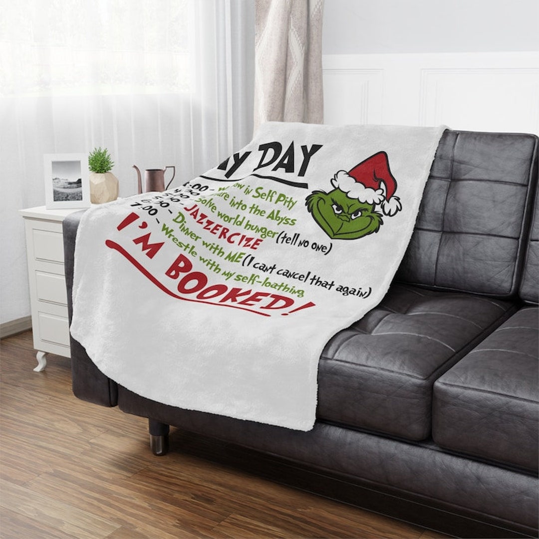 Christmas Grinch Blanket Grinch Family Soft Cozy Sherpa - Etsy