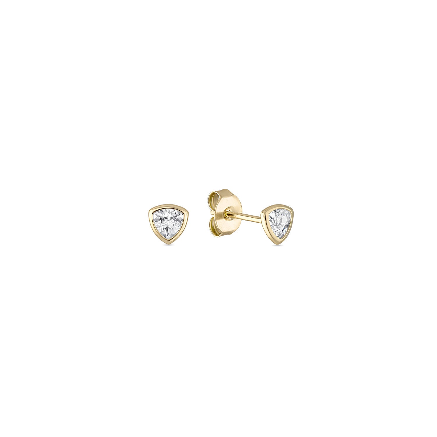 925 Sterling Silver 14k Vermeil Tarnish Proof Hypoallergenic Bezel ...
