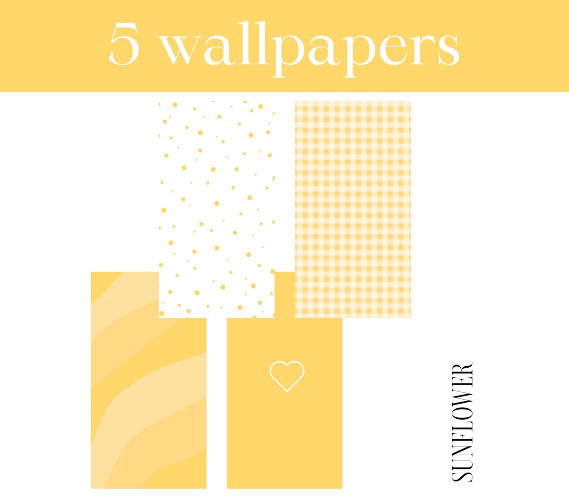 WHITE-YELLOW App Icon Pack 300 Yellow App Icons Digital Handmade App ...