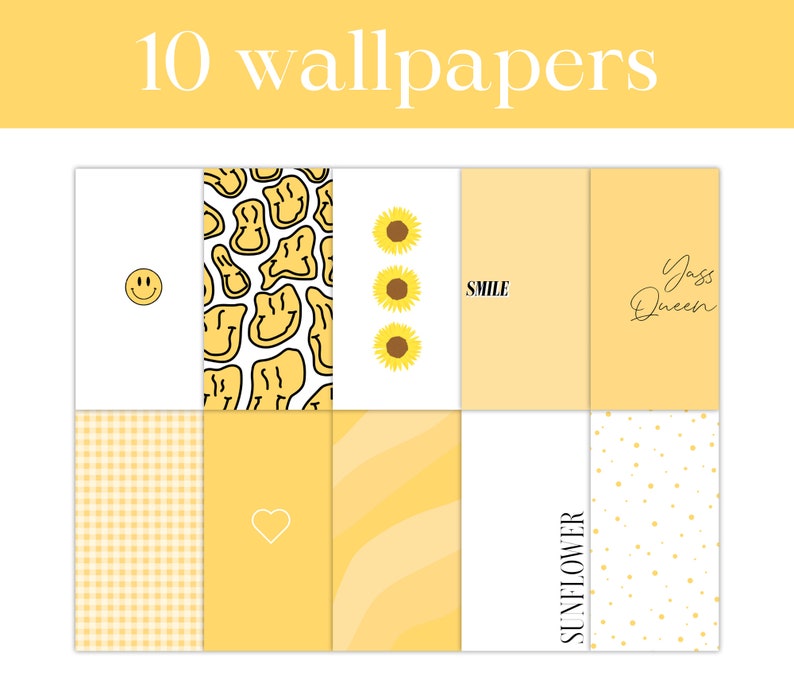 YELLOW App Icon Pack Digital Download 300 Yellow Colored - Etsy