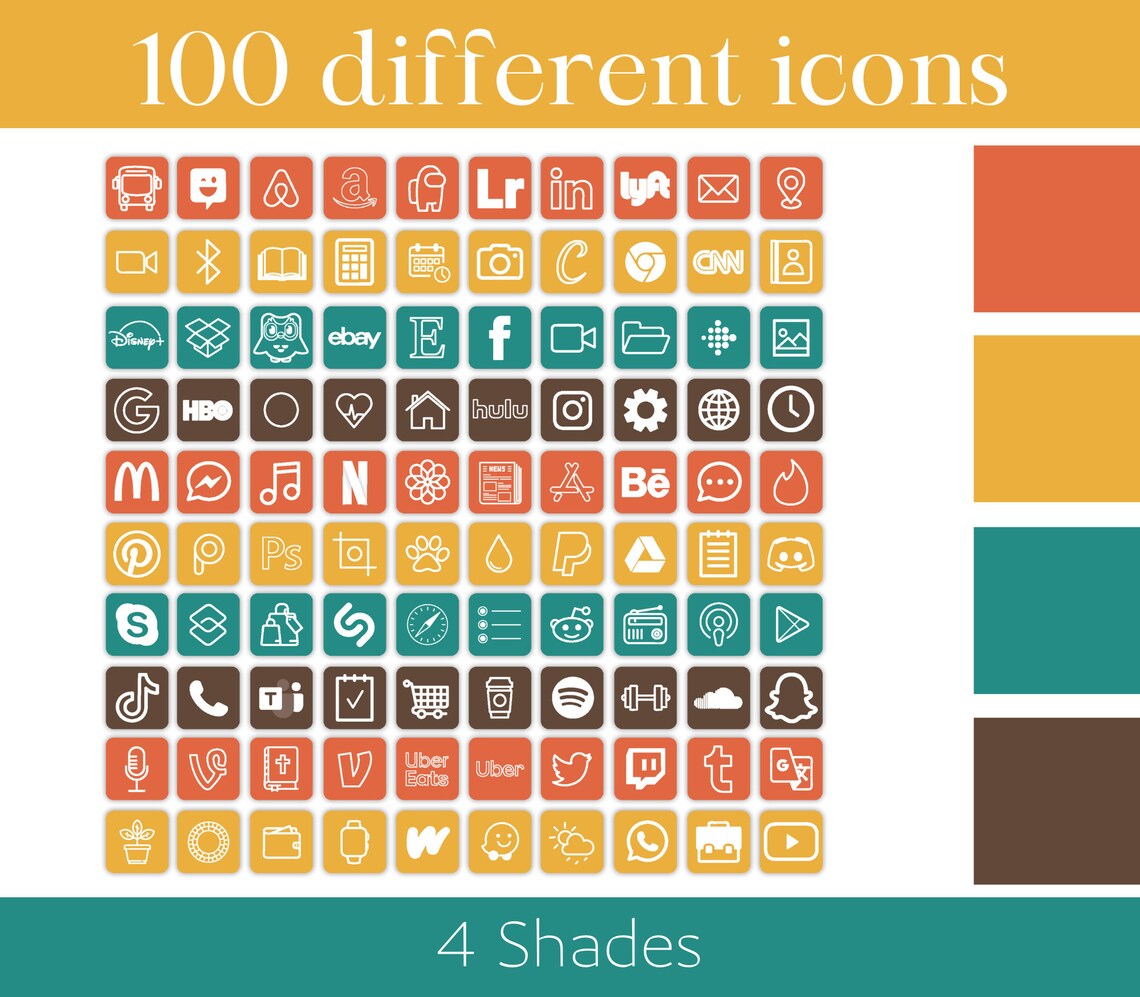 RETRO-WHITE Themed App Icon Pack Selfmade Colorful Digital Ios Icons ...