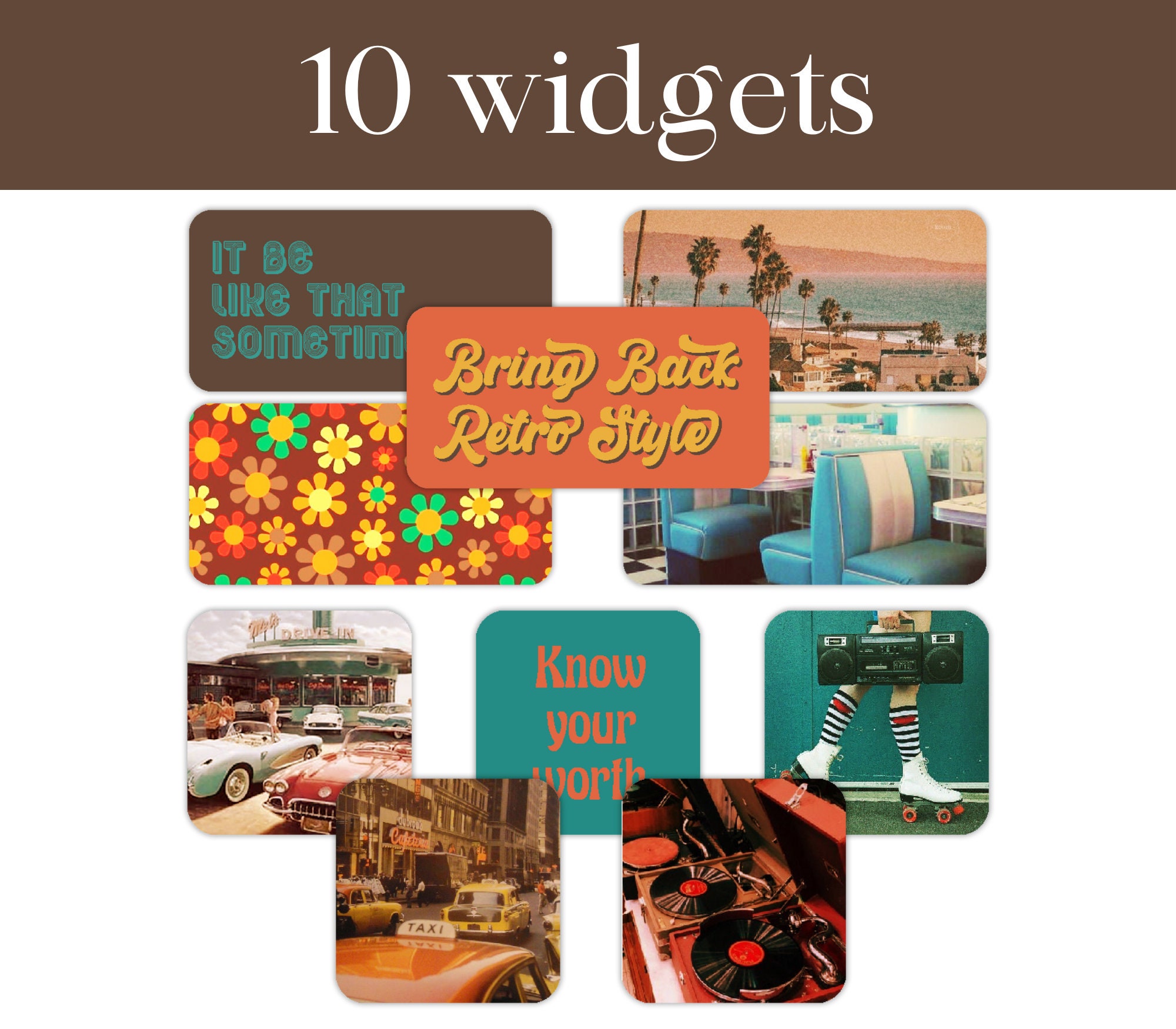 RETRO-WHITE Themed App Icon Pack Selfmade Colorful Digital Ios Icons ...