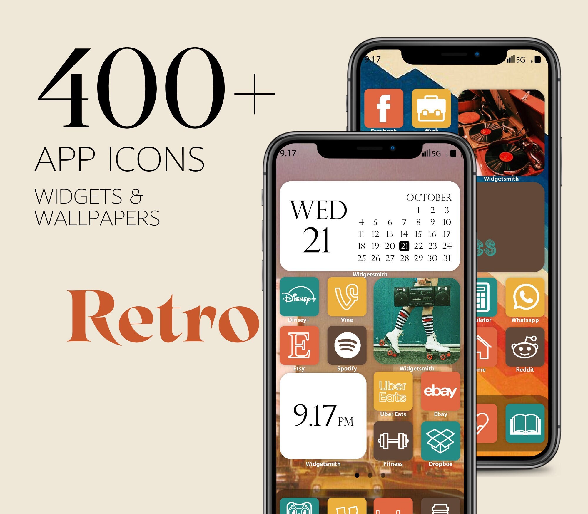 RETRO-WHITE Themed App Icon Pack Selfmade Colorful Digital Ios Icons ...