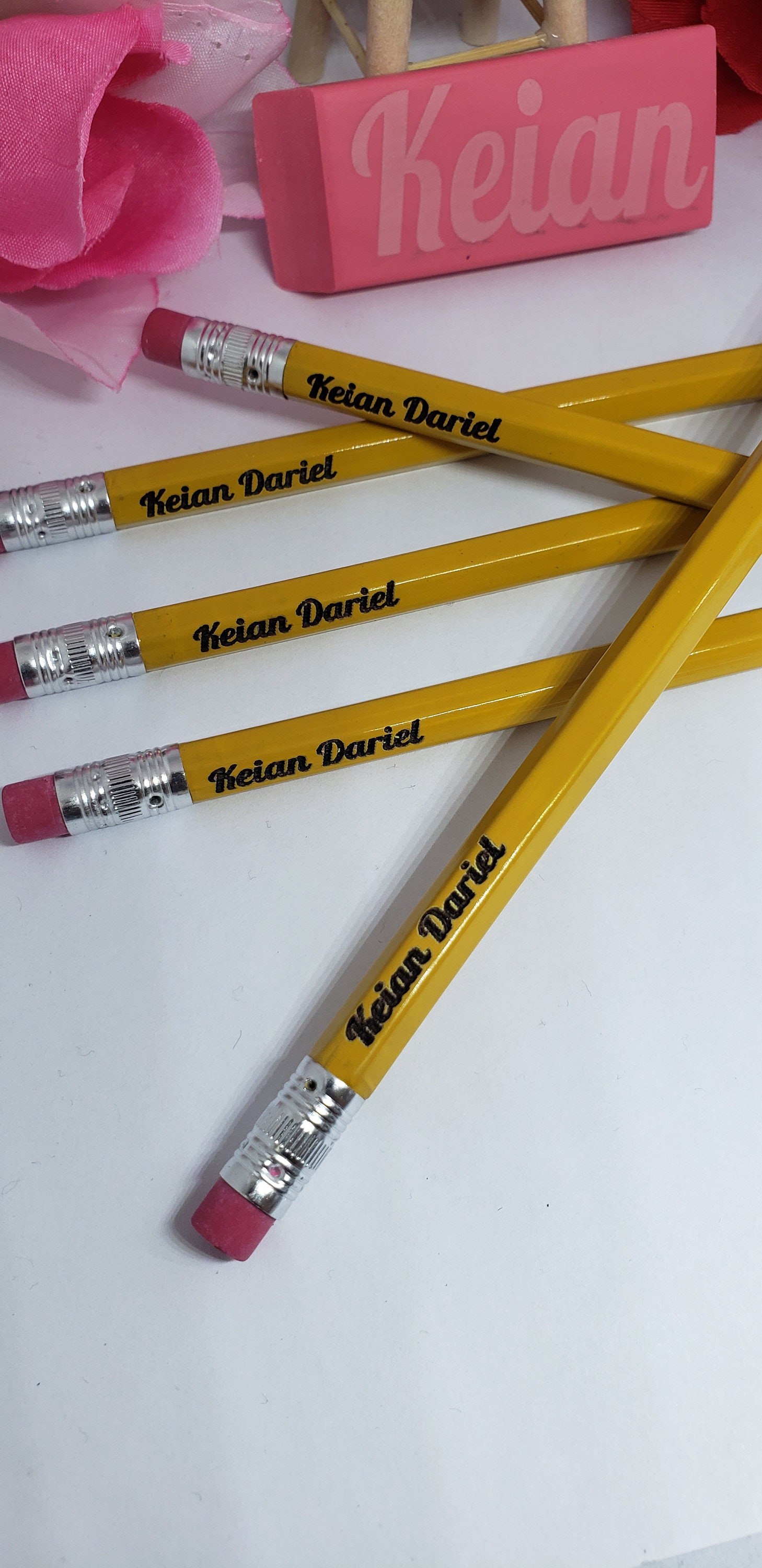 Custom Pencils #2 With Laser Engraved Laser Engraving Wood Pencil - Etsy