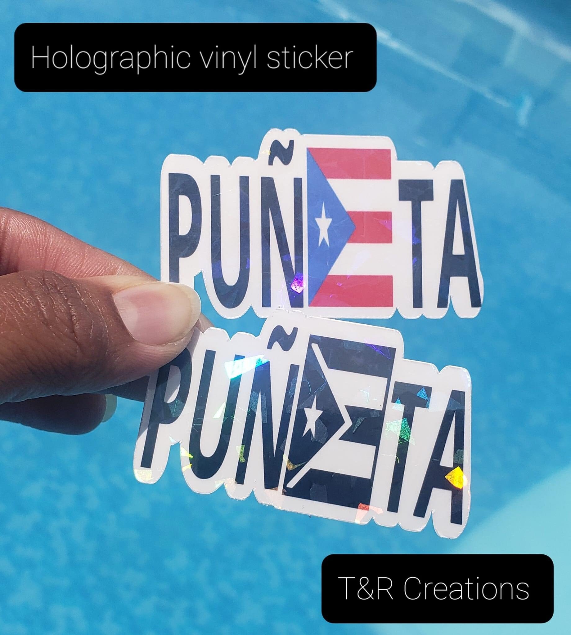 Pegatina De Vinilo Palabra De Puerto Rico Puñ@/% - Etsy