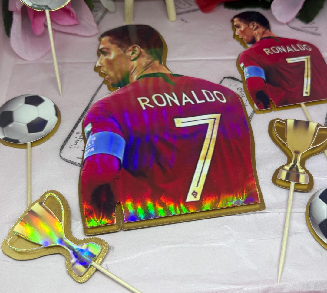 Cristiano Ronaldo Cake Topper: Soccer Birthday Party Decoration - Etsy