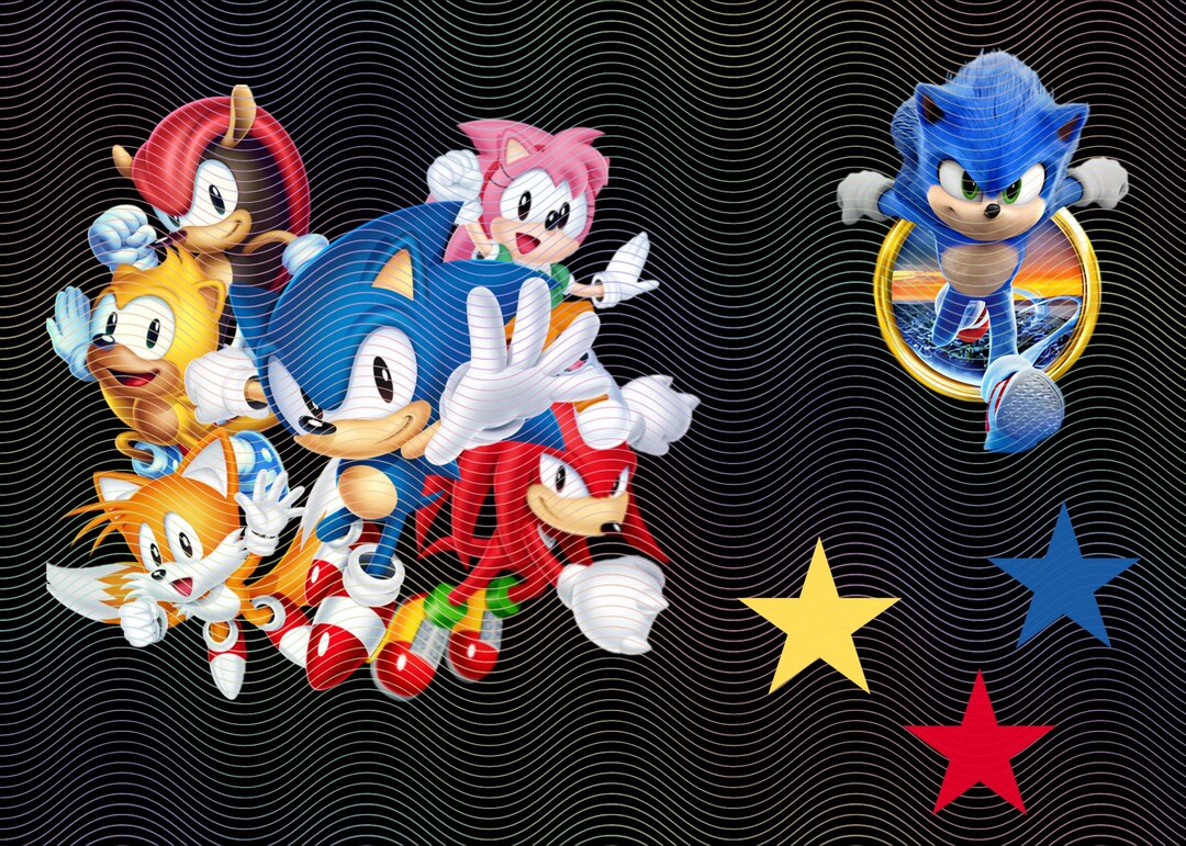 Sonic and Friends Printable Art: Sonic Nintendo Illustration (digital ...