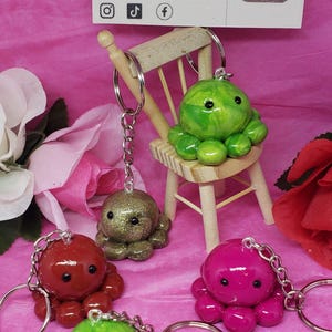 Octopus Keychain Stress Relief. Keychain Ocopus Color - Etsy