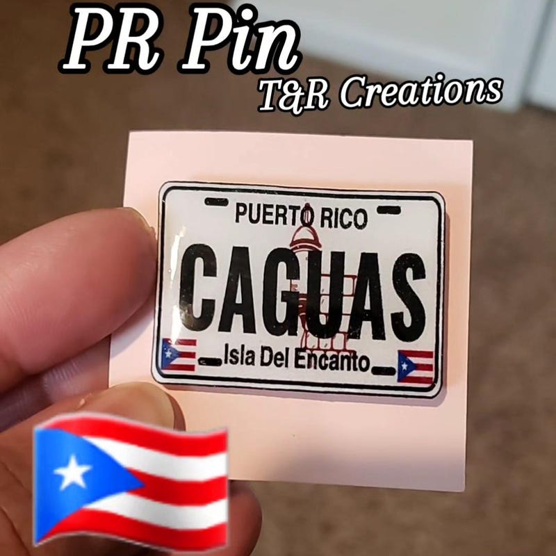Puerto Rico Pin - Etsy