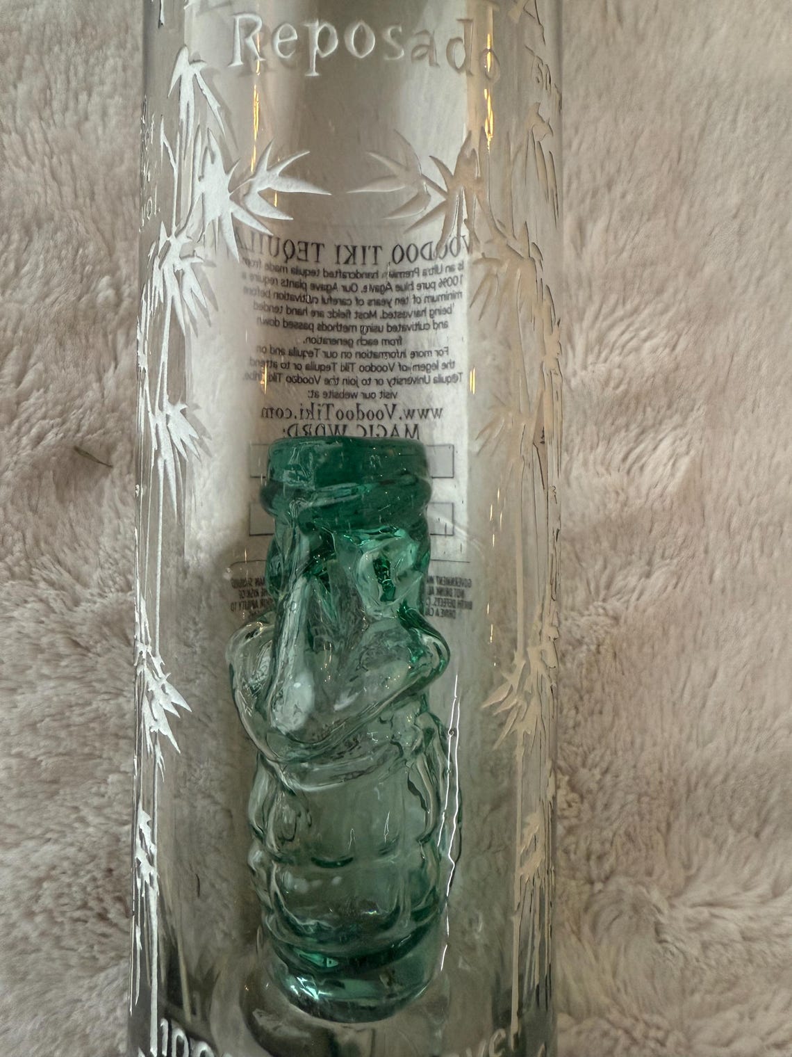 Rare Voodoo Tiki Tequila Bottles – Hand-carved Glass Sculptures Inside ...