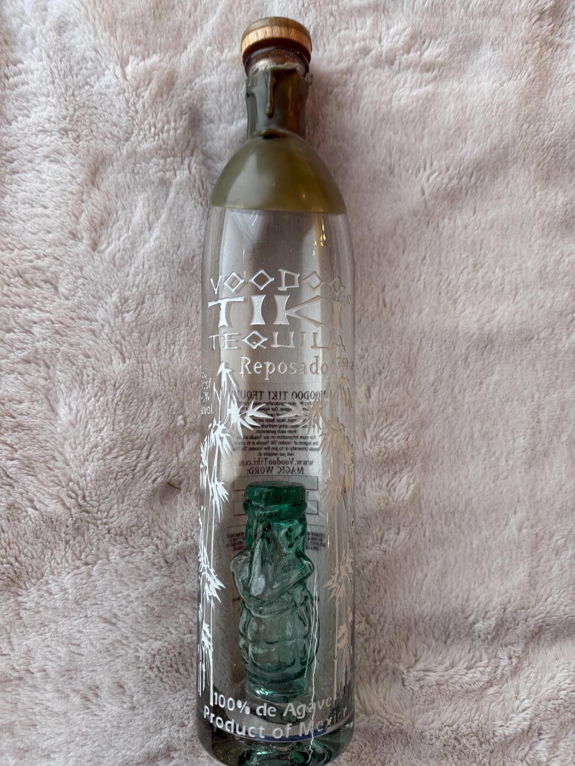 Rare Voodoo Tiki Tequila Bottles – Hand-carved Glass Sculptures Inside ...