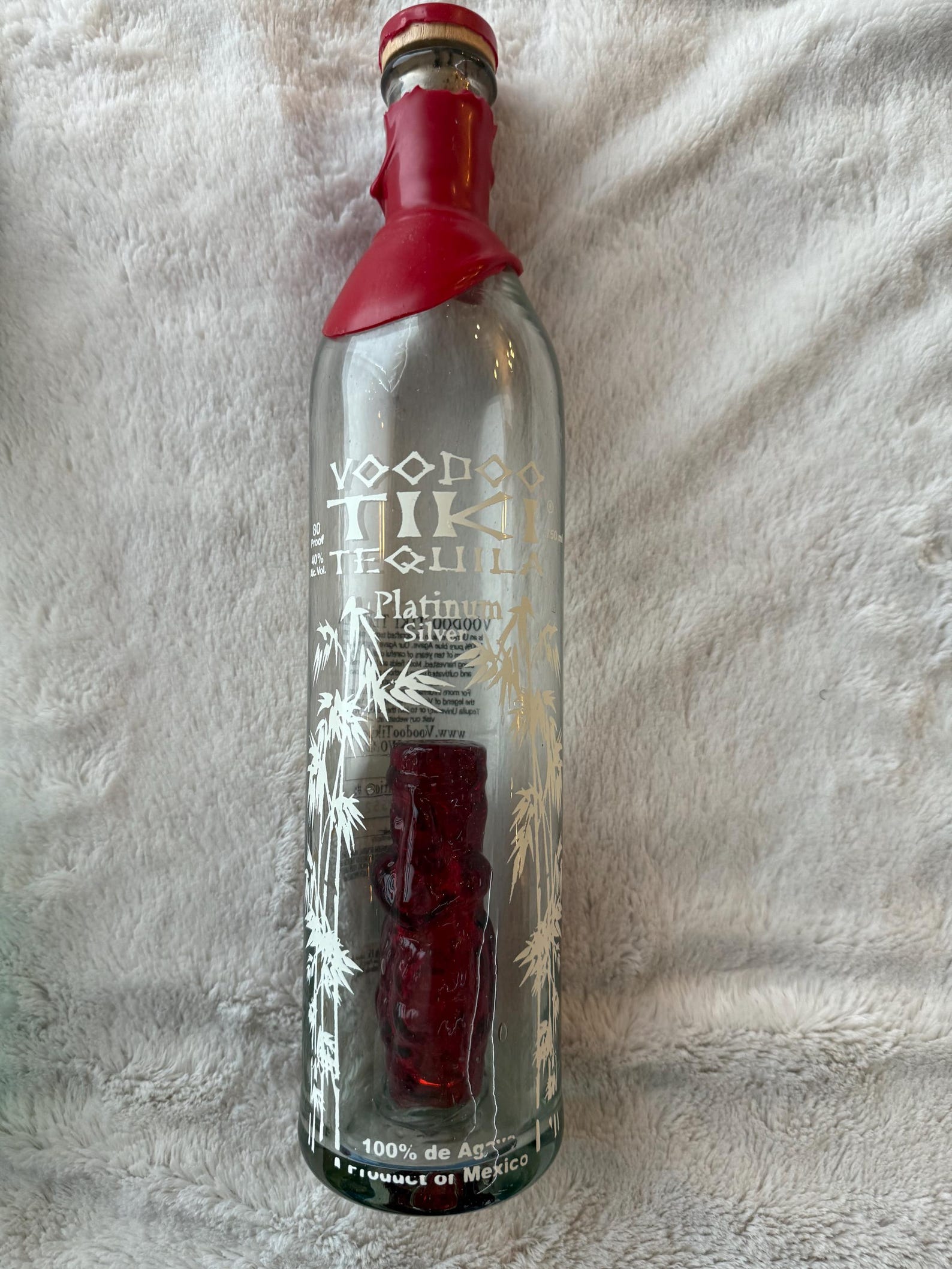 Rare Voodoo Tiki Tequila Bottles – Hand-carved Glass Sculptures Inside ...