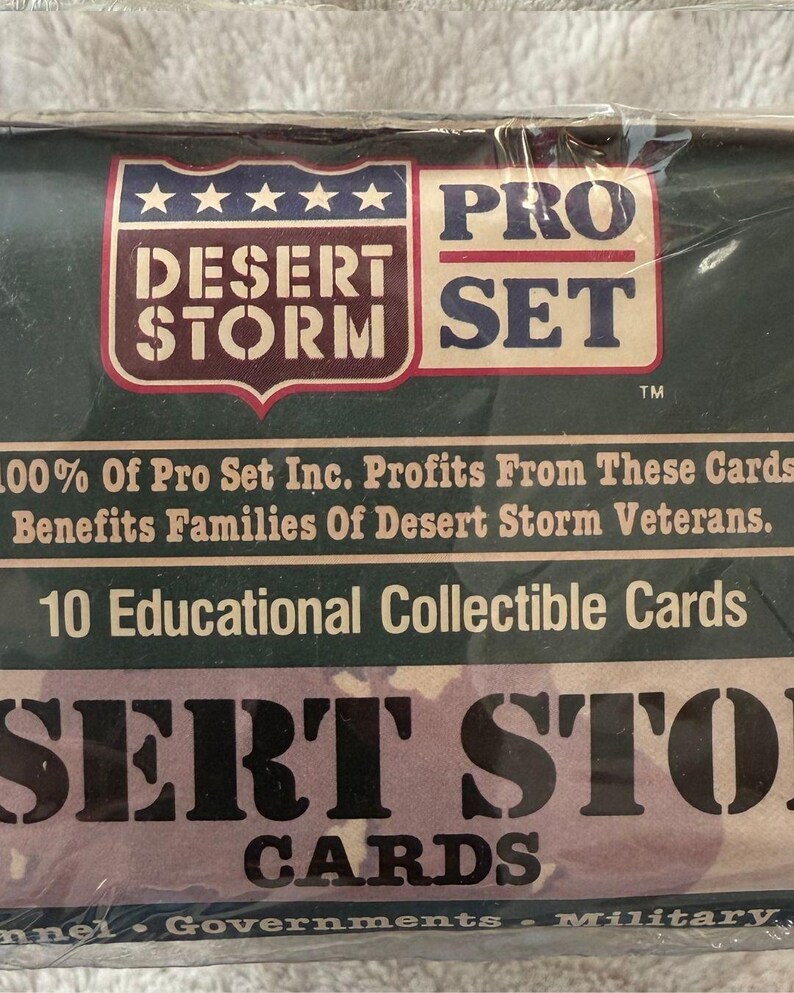 Box of Desert Storm Pro Set Cards -vintage Military Collectible - Etsy