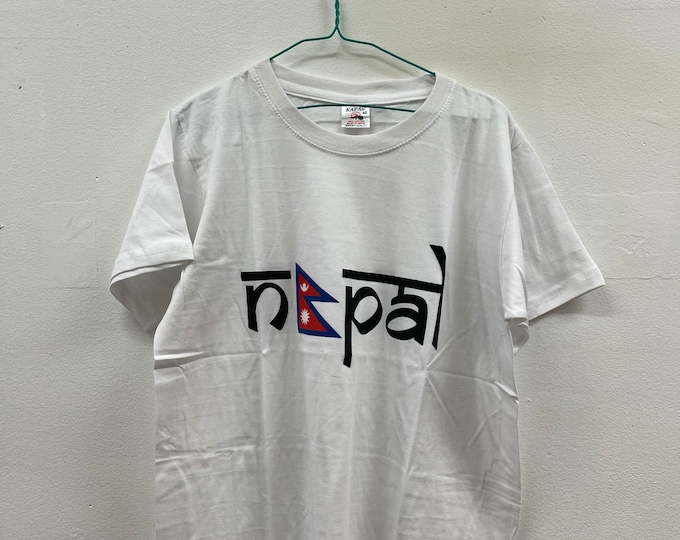 Nepal Logo With Flag Tshirt - Etsy