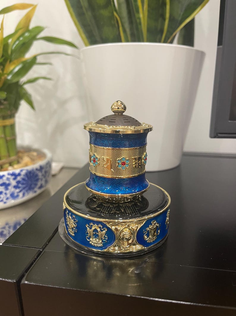 Tibetan Prayer Wheel, Solar Energy - Etsy UK