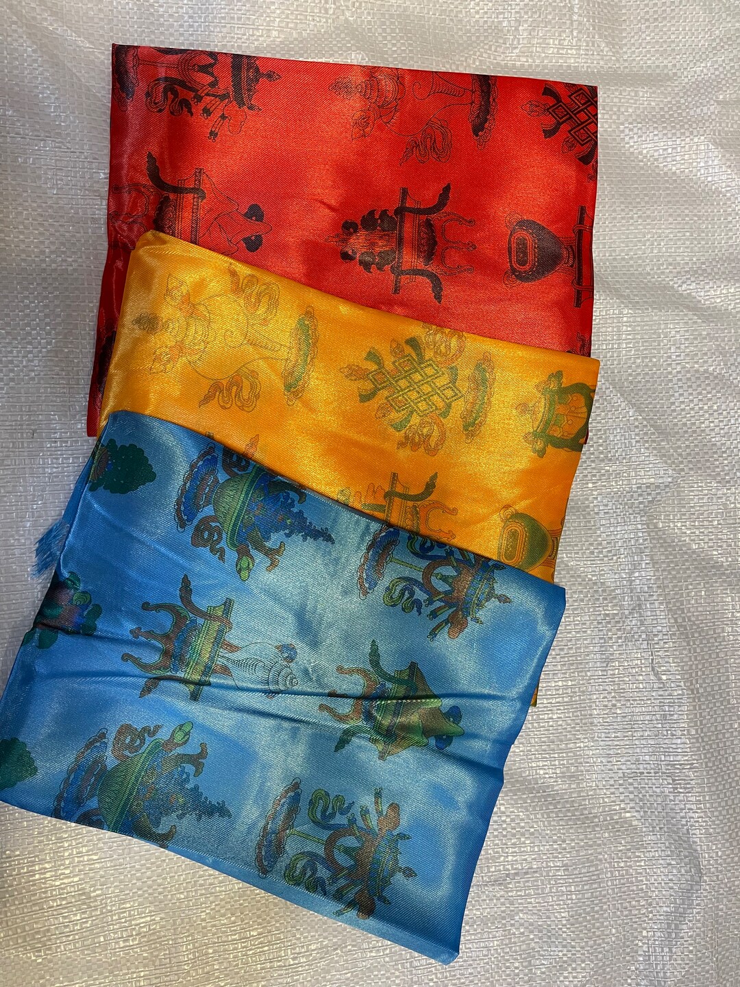 Tibetan Printed Khata, Tibetan Lucky Blessing Khata, Tibetan Khata ...