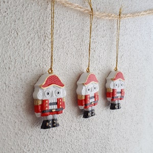 Handmade Clay Nutcracker - Air Dry Clay Ornament - Christmas Tree ...