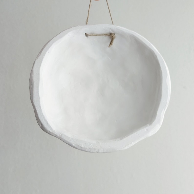 Clay Moon Face Boho Lunar Wall Pendant Air Dry Clay Moon Wall Hanging ...