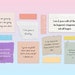 Positive Affirmation Digital Sticky Notes & Washi Tapes Stickers Bundle ...