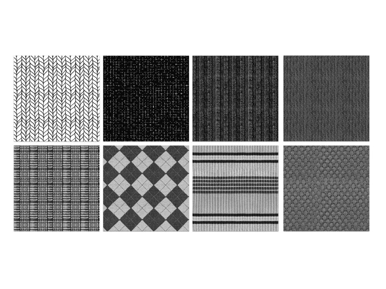 Seamless Knitted Texture & Sweater Pattern Procreate Brush Set - Etsy