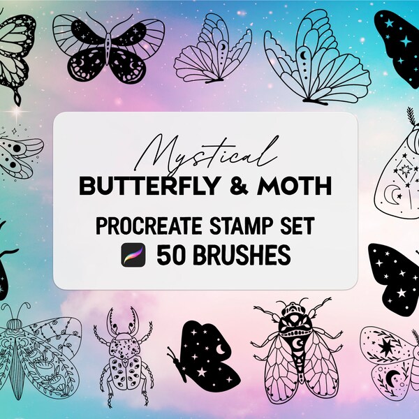 Moth Stamp - Etsy