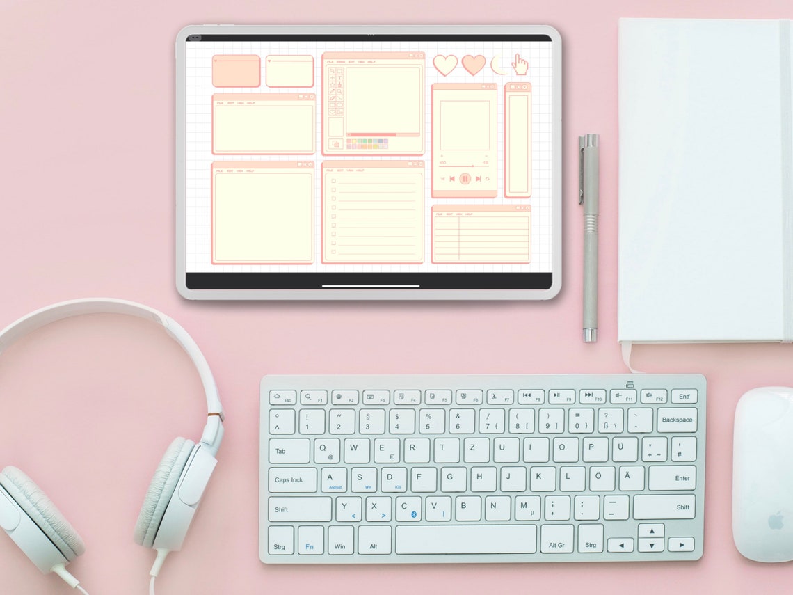 Aesthetic Computer Pop up Stickers Set - Etsy