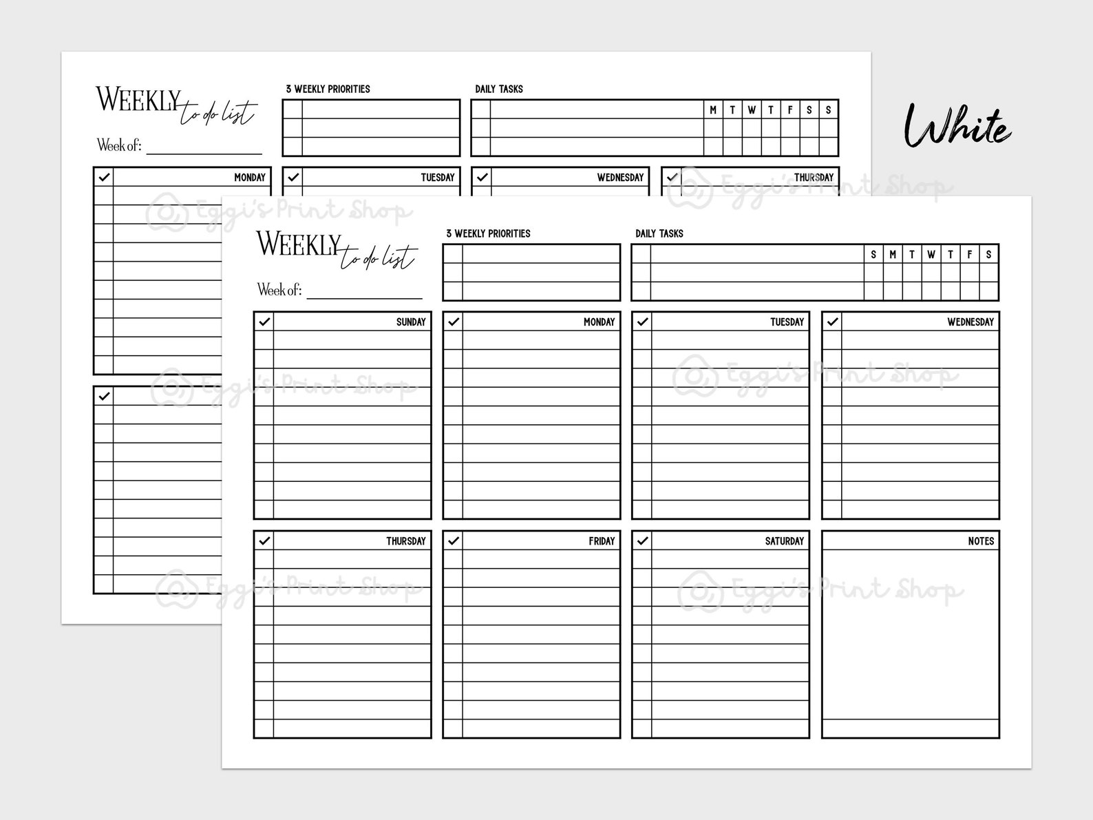 Weekly to Do List Template A4 Size PDF Goodnotes - Etsy Canada