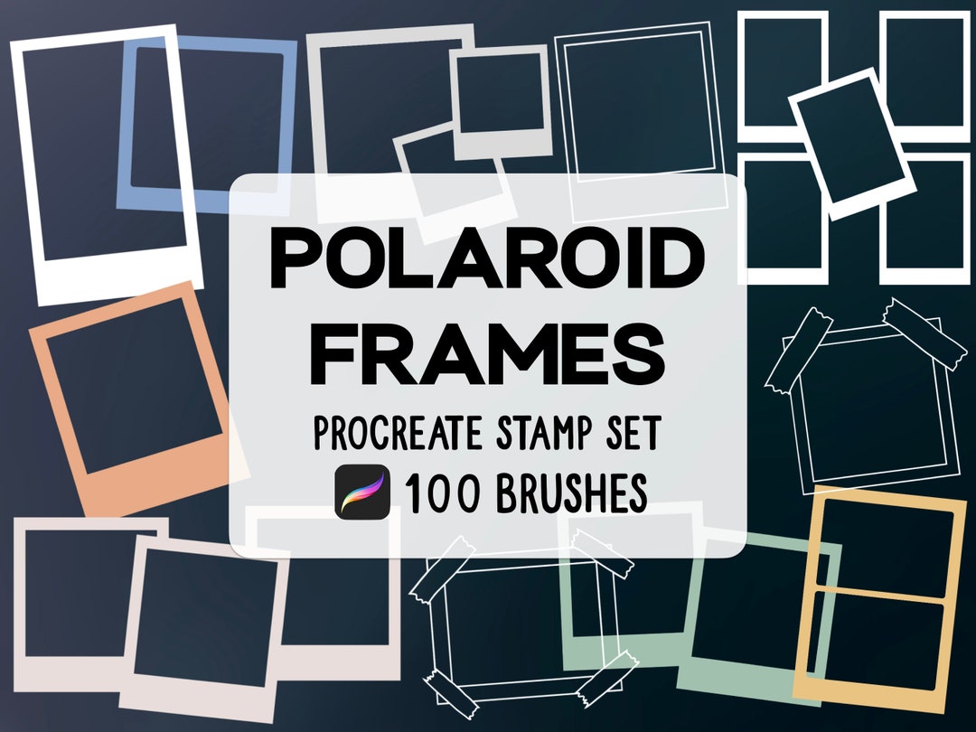 Polaroid Frames Procreate Stamp Brush Set - Etsy