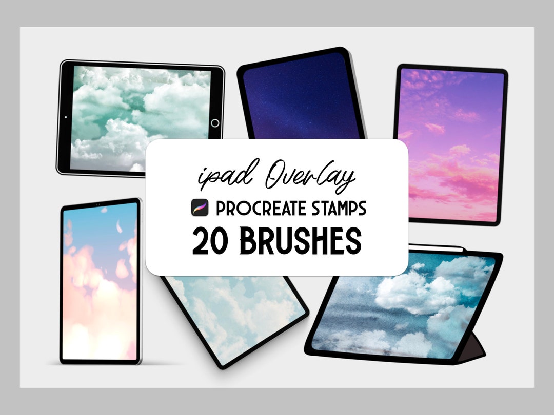 IPad Mock up Overlay Procreate Brush Set - Etsy