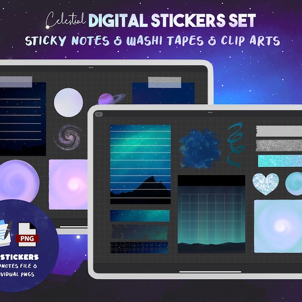 Space Sticky Notes - Etsy