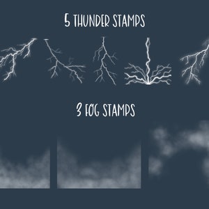 54 Weather Overlay Patterns Procreate Brush Set - Etsy