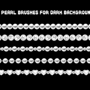 Realistic Jewelry Pearl Brushes & Stamps Procreate Brush Set - Etsy