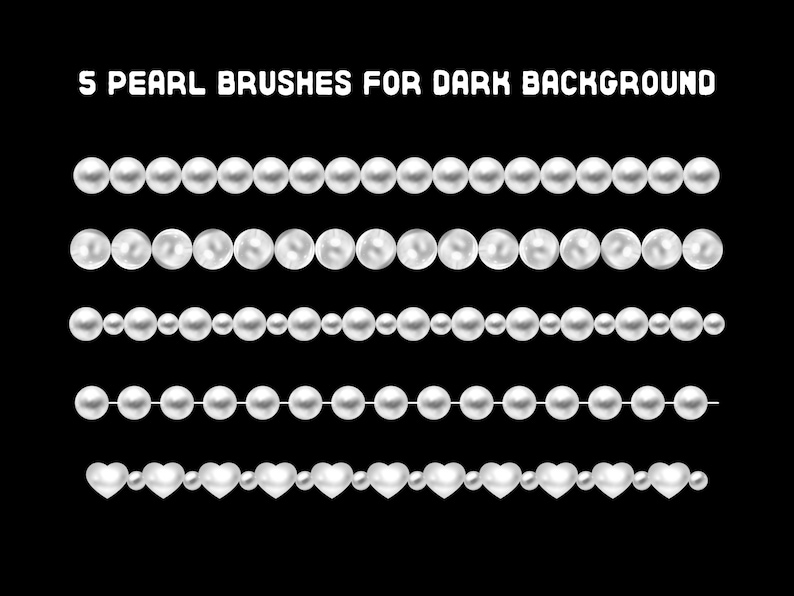 Realistic Jewelry Pearl Brushes & Stamps Procreate Brush Set - Etsy